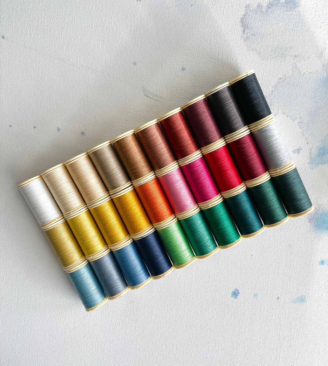 Sajou Waxed Cotton Gloving Thread 30 Color Set, Fil Au Chinois ...