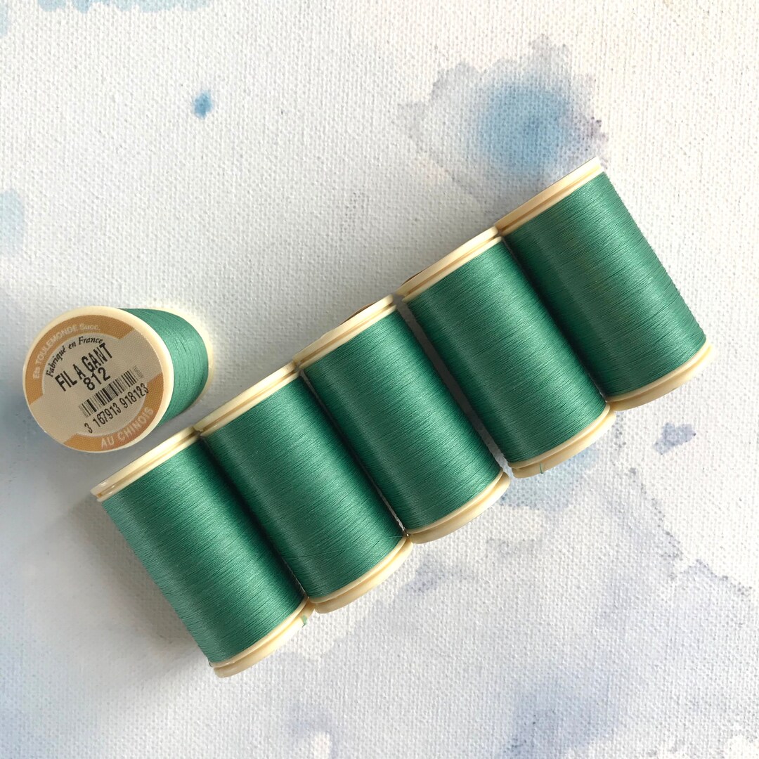Sajou No. 812 Jade Green, Waxed Cotton Gloving Thread, Fil Au Chinois ...