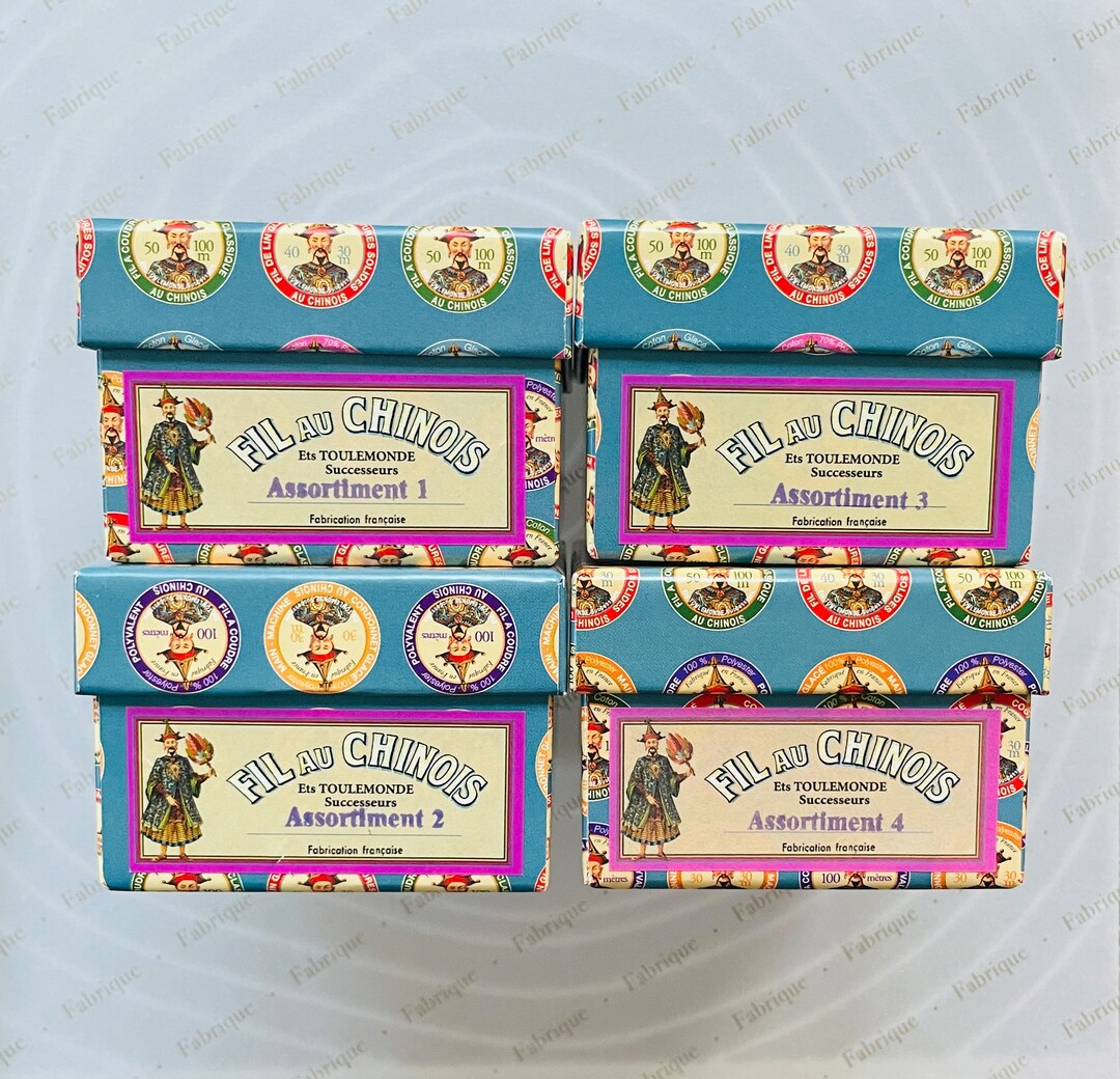 Sajou Bundle Box Assortments - 48 Spools, Waxed Cotton Gloving Thread ...
