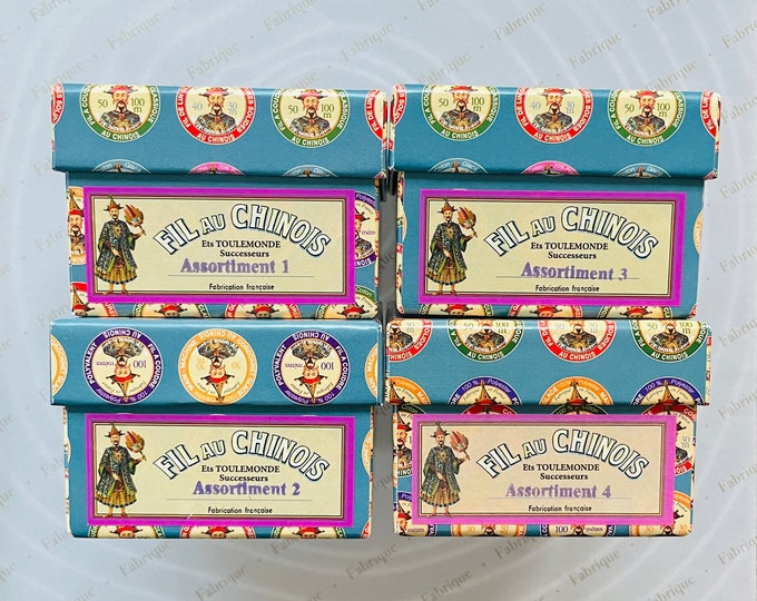 Sajou Bundle Box Assortments - 48 Spools, Waxed Cotton Gloving Thread ...