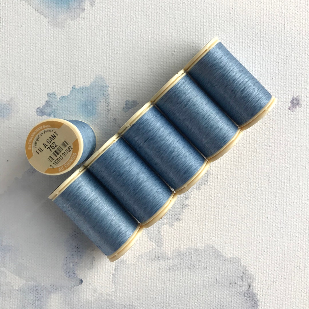Sajou No. 752 Cornflower Blue, Waxed Cotton Gloving Thread, Fil Au ...