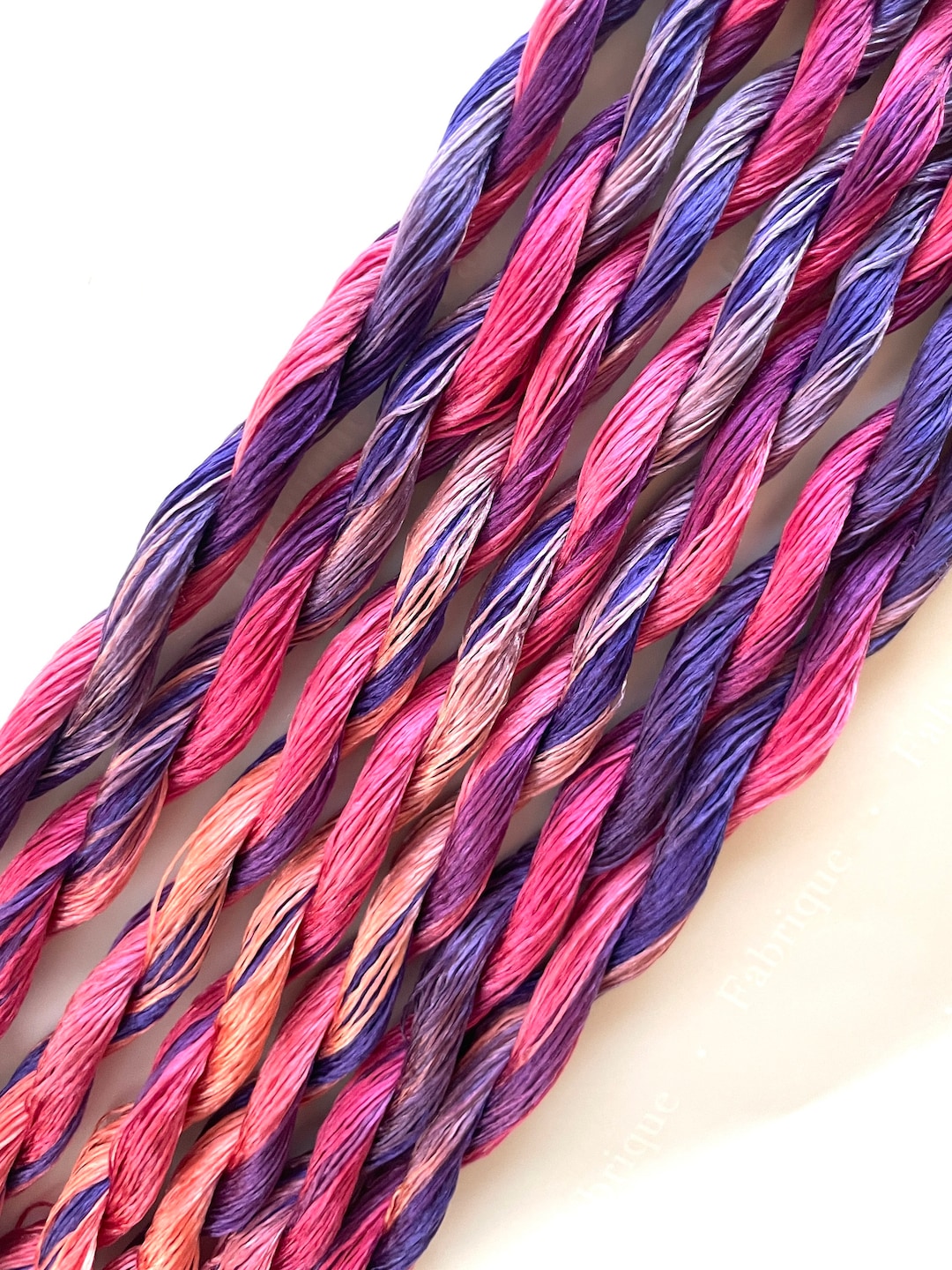 Flamingo Silk Embroidery Thread, Hand Dyed Embroidery Thread, Artisan ...