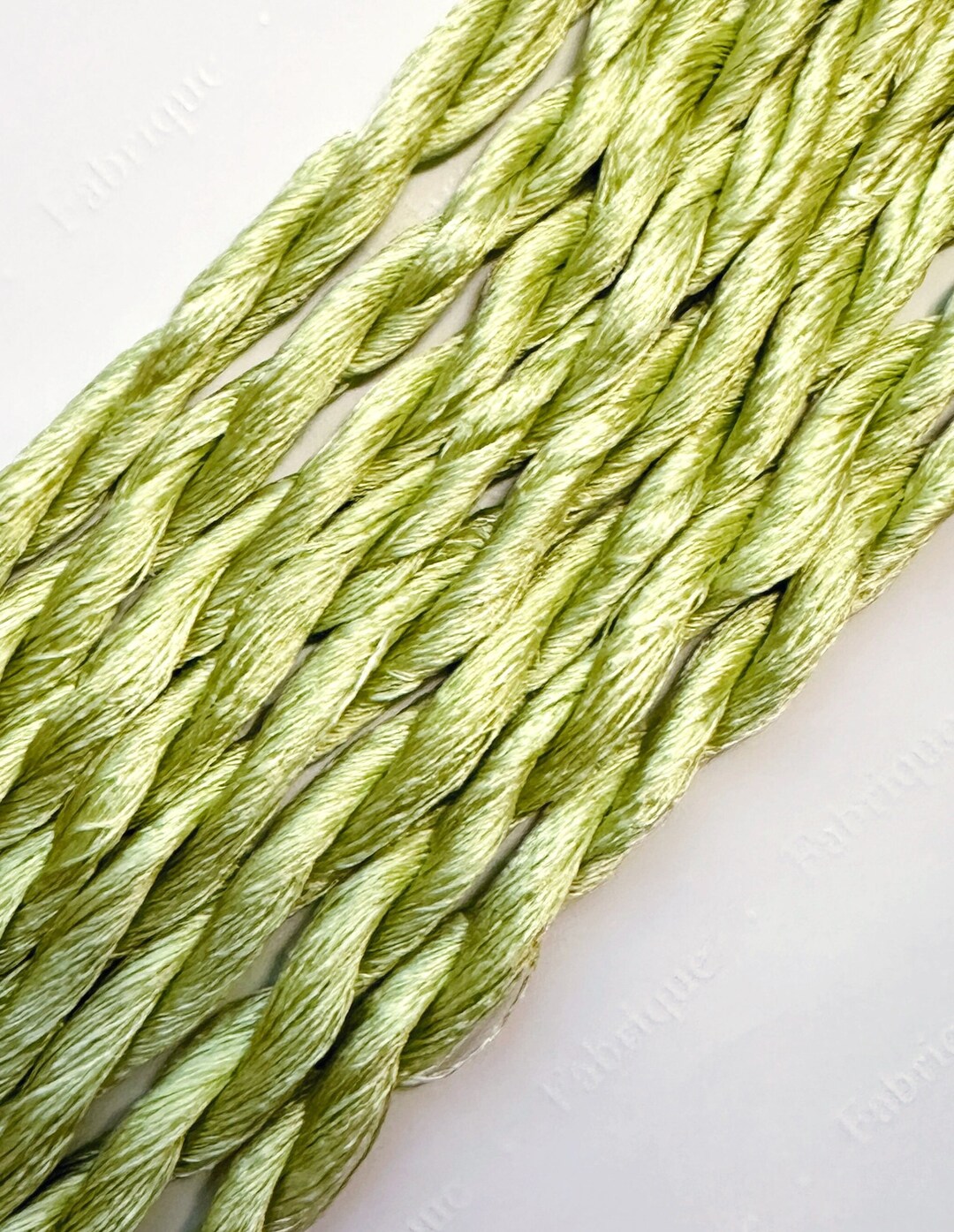 Fabrique Matcha Green Silk Embroidery Thread, Hand Dyed Embroidery ...