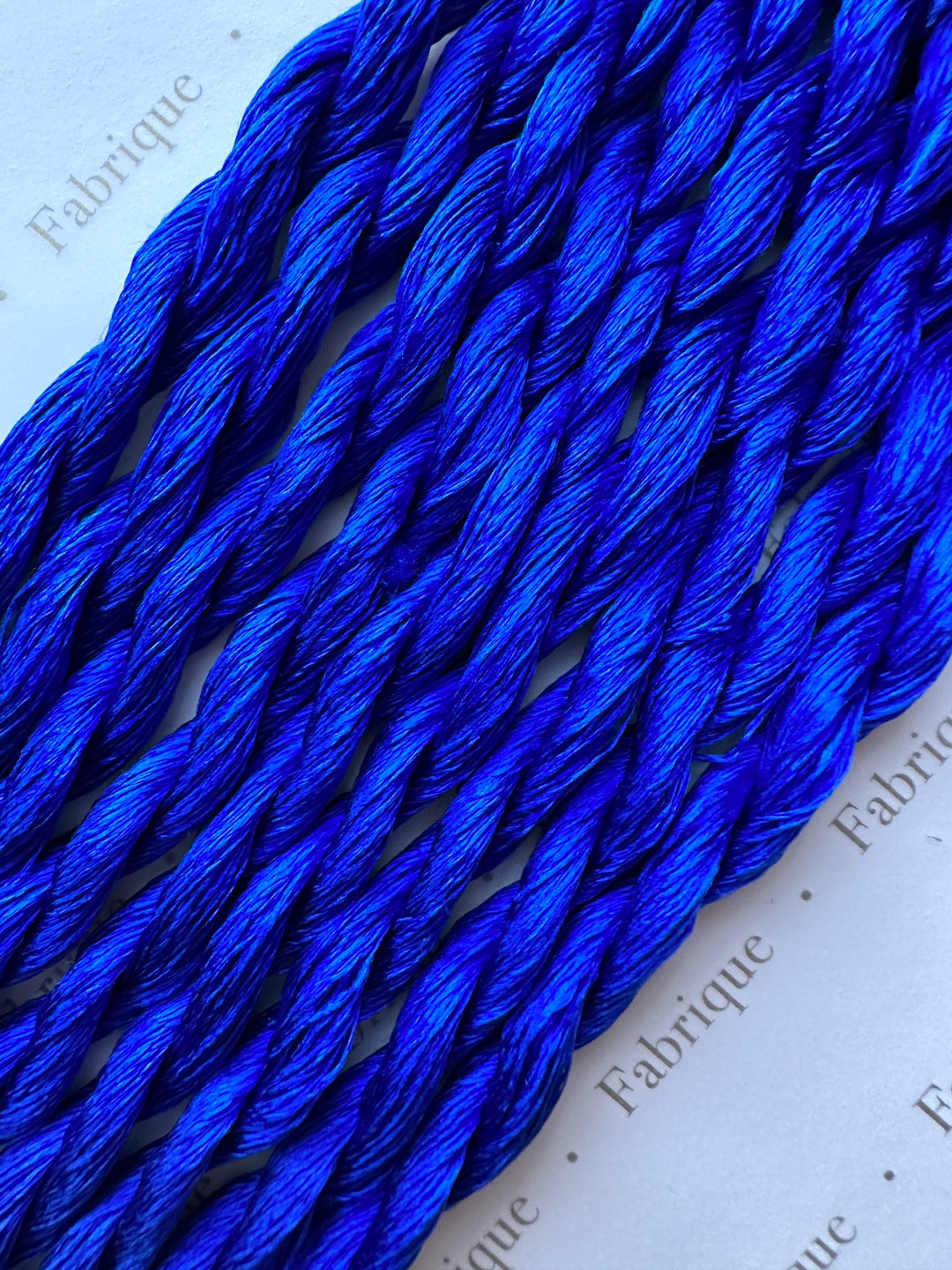 Fabrique Egyptian Blue Silk Embroidery Thread, Hand Dyed Embroidery ...