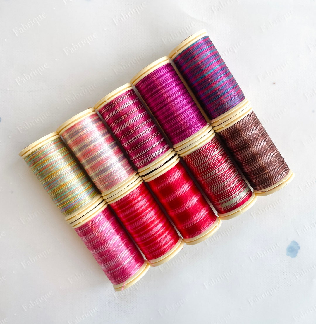 Sajou Fil Au Chinois Variegated Thread Spool, Pink Purple Red Group ...