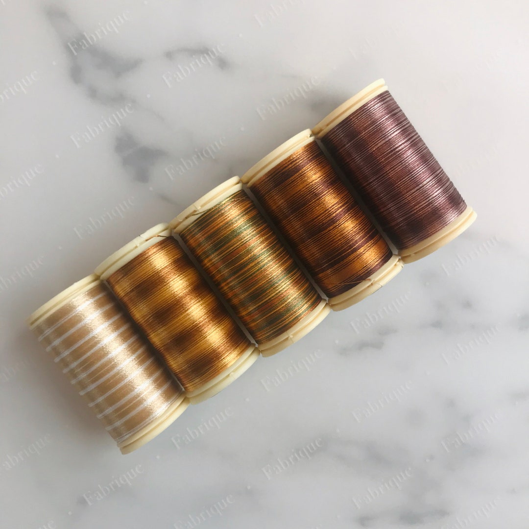 Sajou Beige Brown Variegated Thread, Fil Au Chinois, Luneville Tambour ...