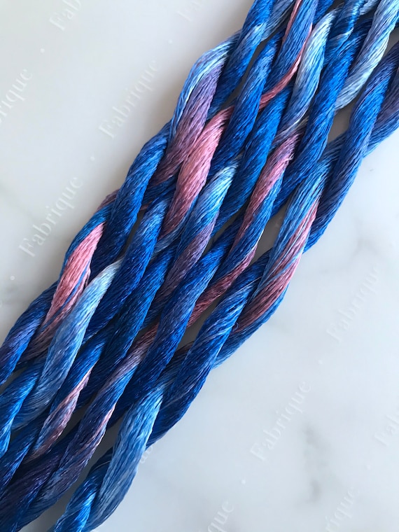 Night Sky Silk Embroidery Thread Hand Dyed Embroidery Thread | Etsy
