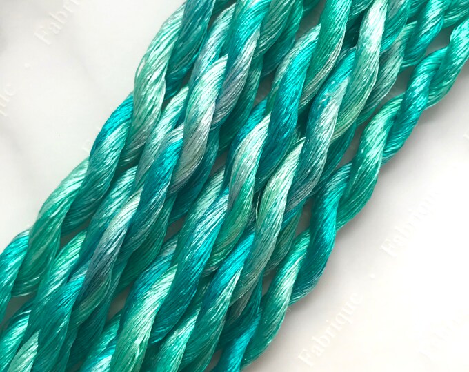 Fabrique Green Water Silk Embroidery Thread, Hand Dyed Embroidery ...