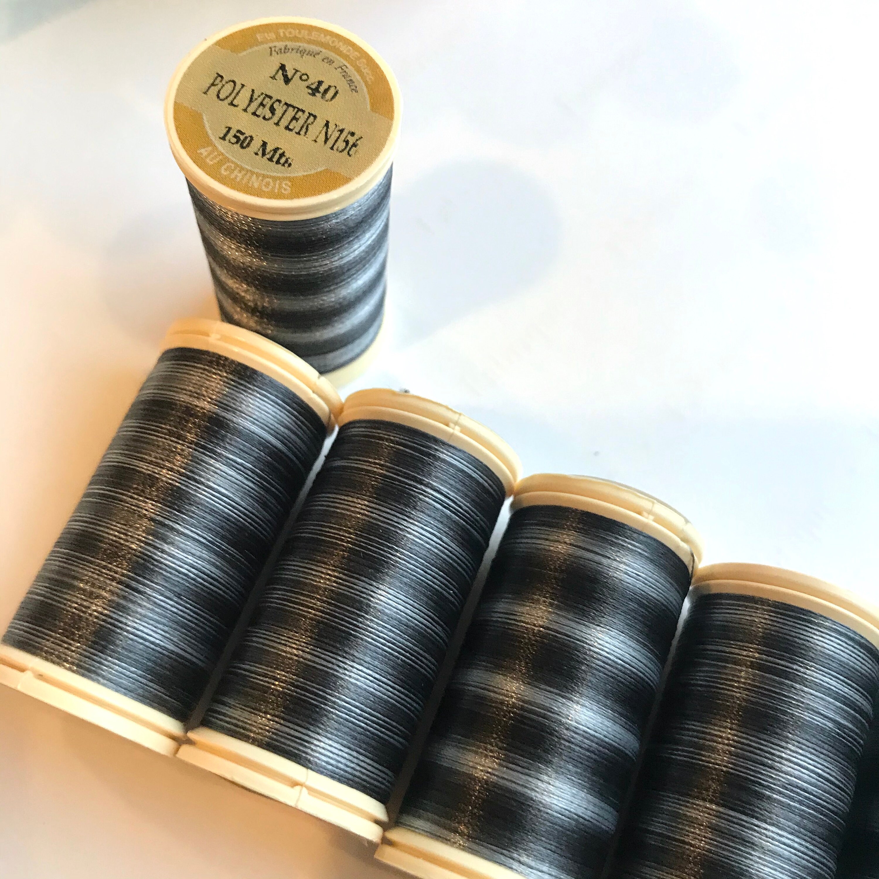 Sajou Blue Grey Variegated Thread Fil Au Chinois Luneville - Etsy
