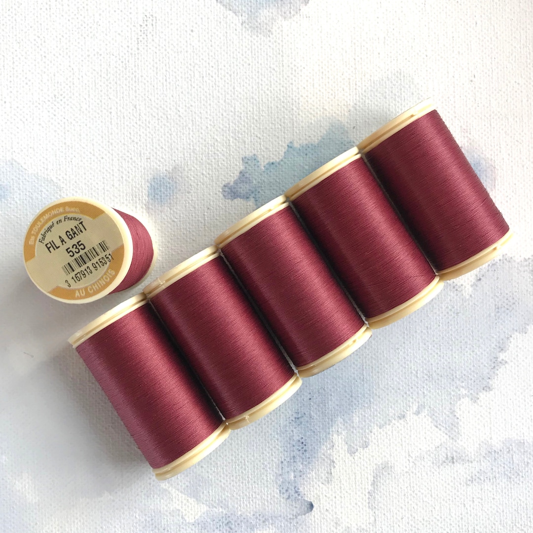 Sajou No. 535 Garnet, Waxed Cotton Gloving Thread, Fil Au Chinois ...