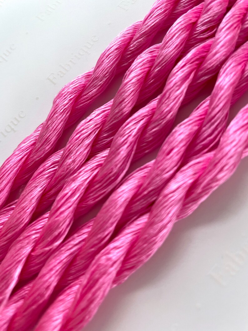 Fabrique Vivid Pink Silk Embroidery Thread, Hand Dyed Embroidery Thread ...