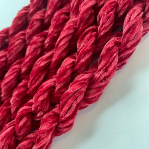Crimson 2mm Chenille Embroidery Thread, Luneville Tambour Chenille ...