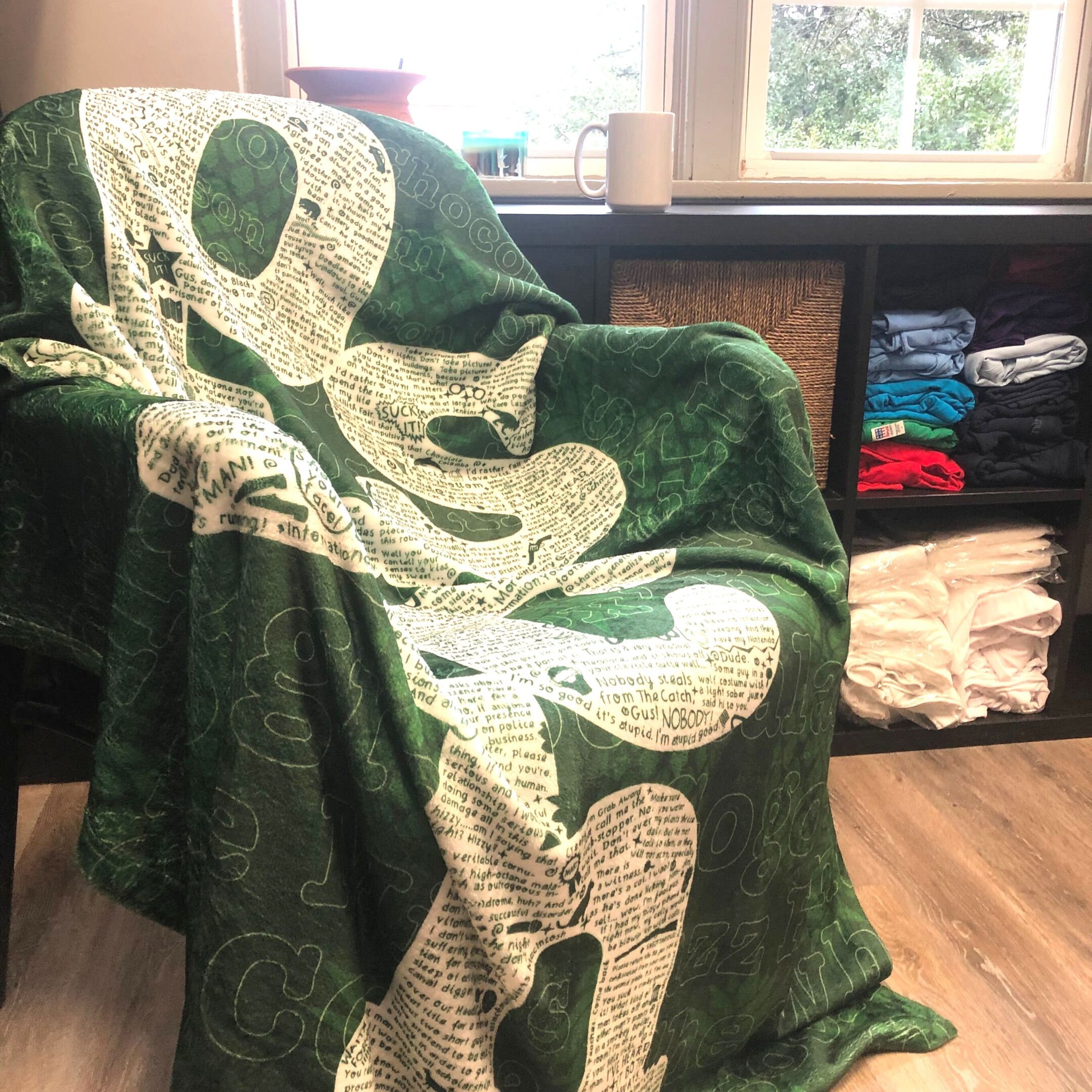 Psych TV Show Quotes Throw Blanket Shawn Spencer Gift Burton Gustor ...
