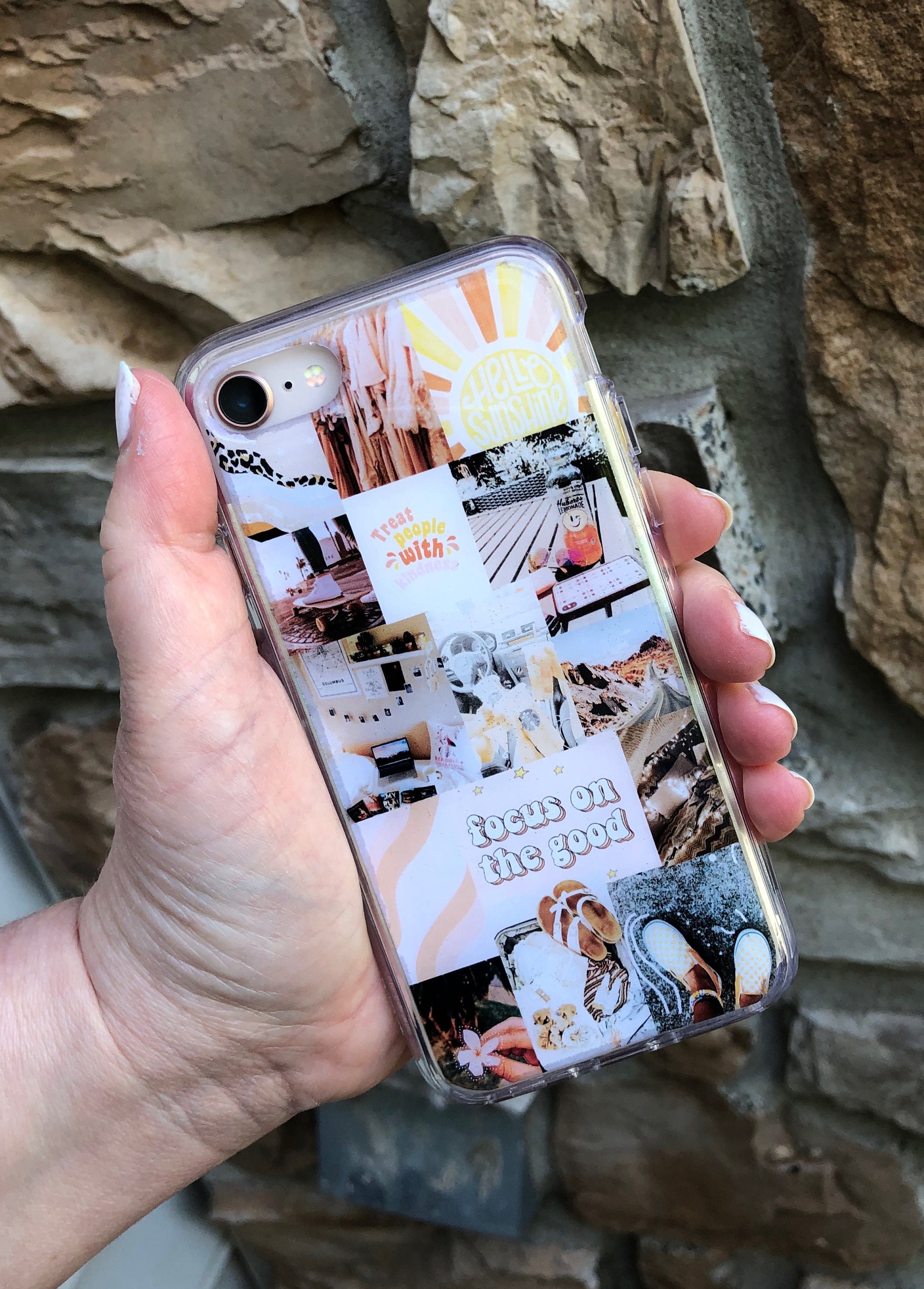 Pastel Collage Phone Case - Etsy
