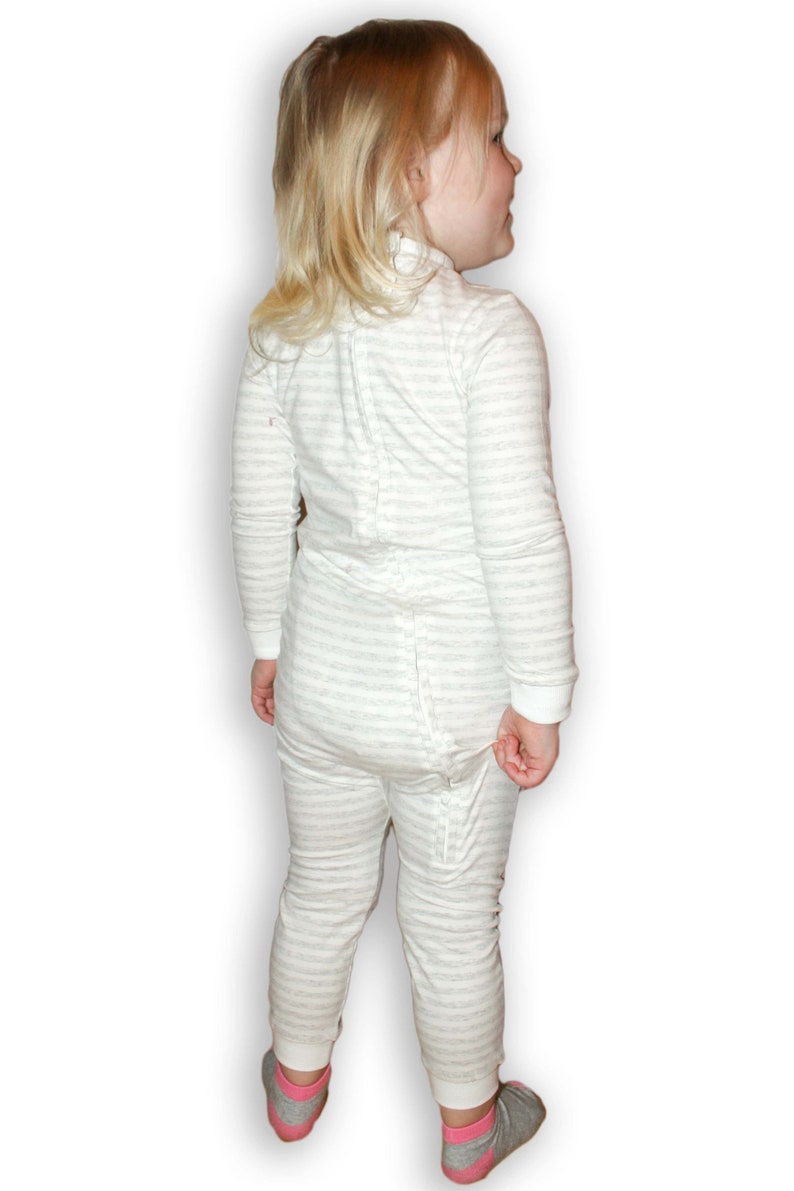 Stripe Zipper Back Pajama - Etsy UK