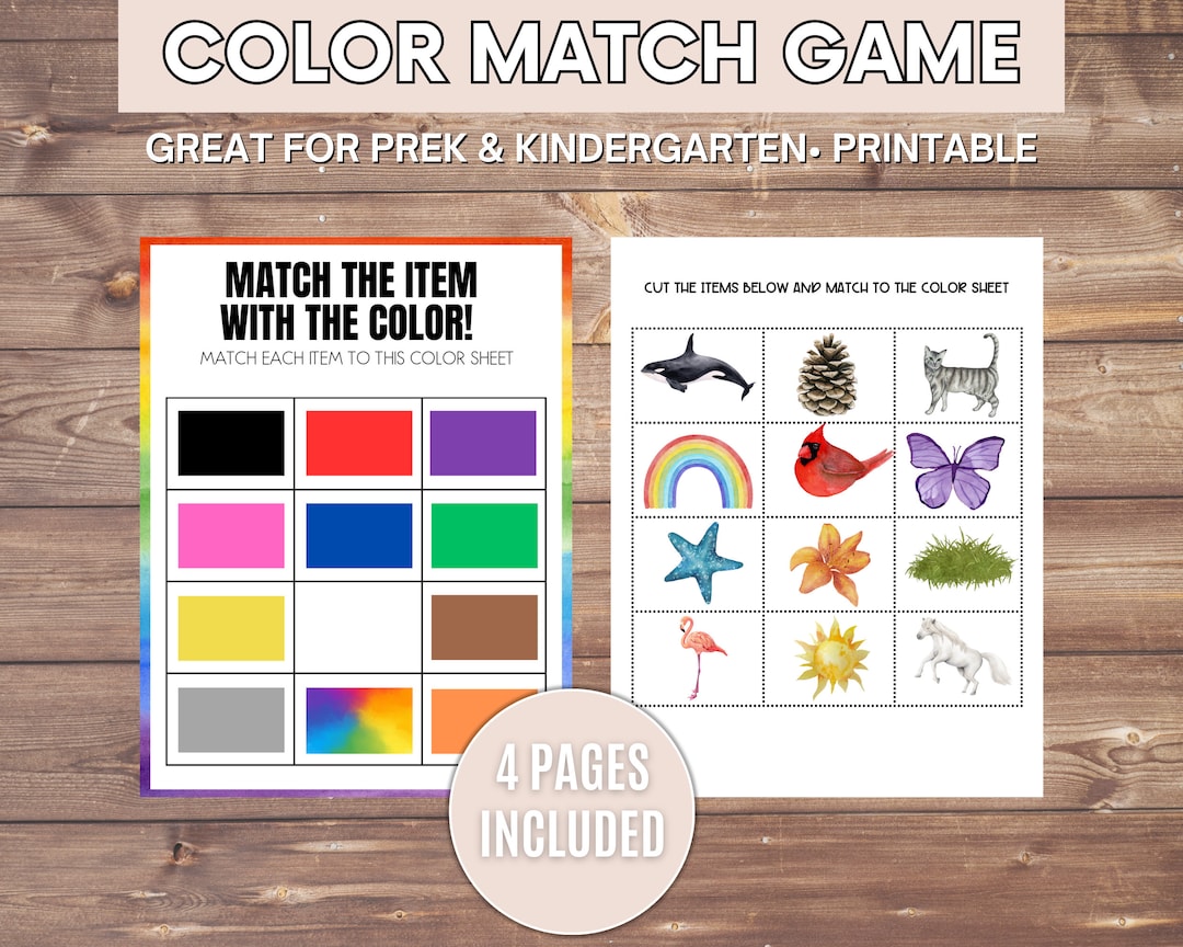 Color Match Game for Kids | Matching Game for Kids | Prek Games ...