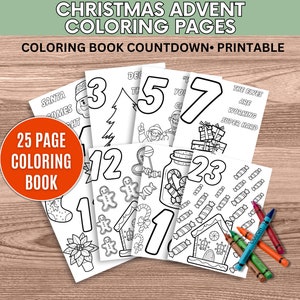 Christmas Countdown Printable | 25 Days of Christmas | Advent Calendar ...