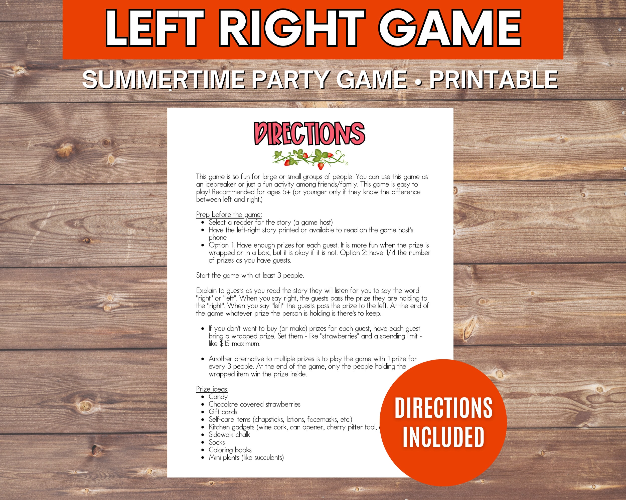 Farmers Market Strawberry Theme Left Right Game | Farmer Market Game ...