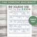 Find Someone Who Game | Earth Day Get to Know Bingo | Middle & High ...
