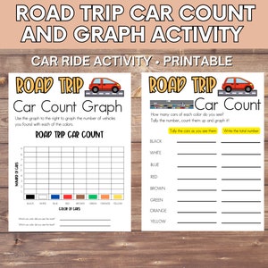 Road Trip Car Count Activity | Road Trip Activity | Long Car Ride ...