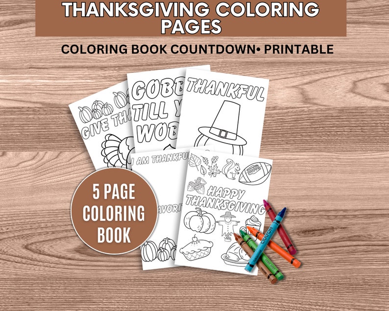 Thanksgiving Printable Coloring Pages 5 Thanksgiving Coloring Pages for ...