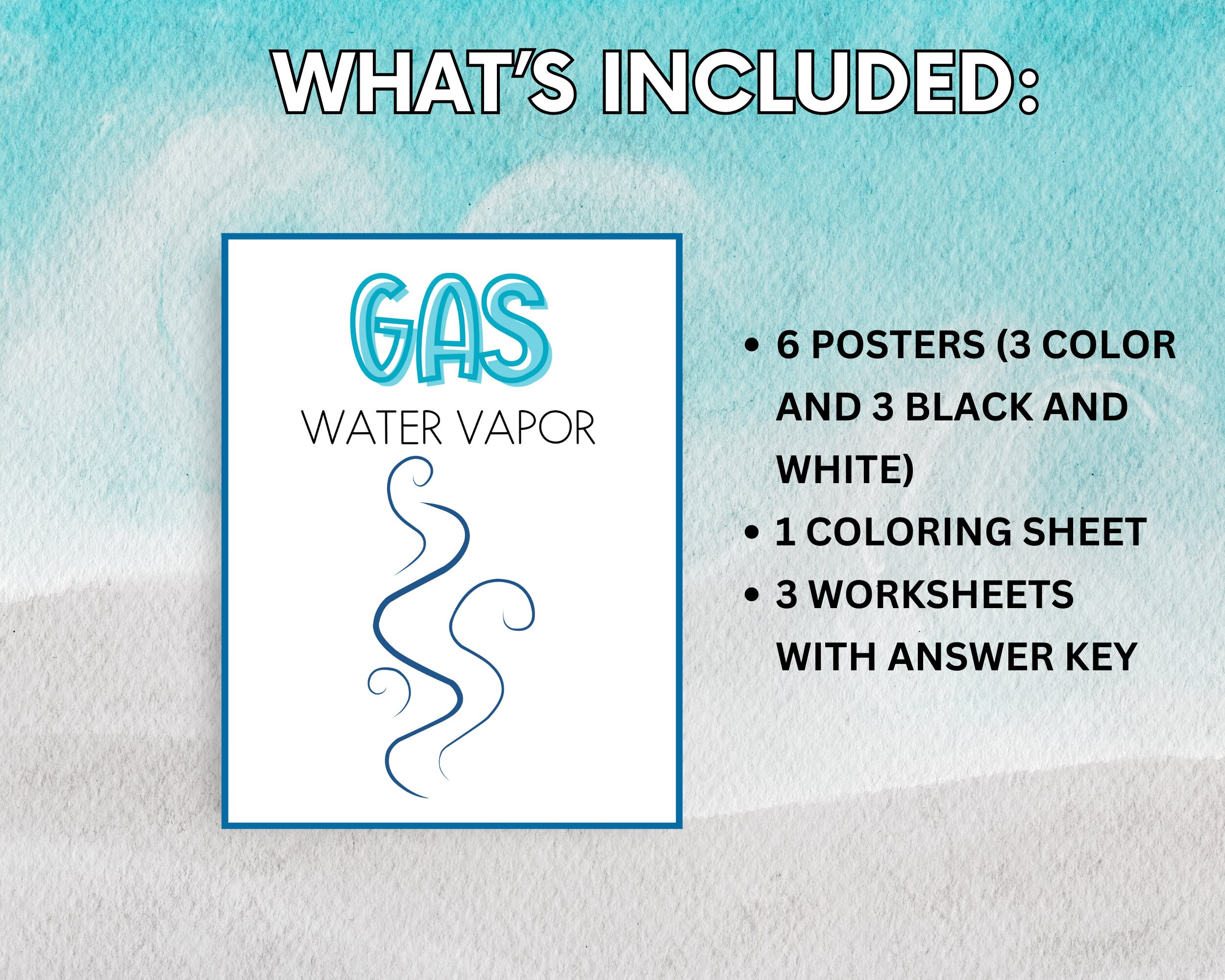 Understanding the Forms of Water Activity | Coloring Worksheets | Water ...