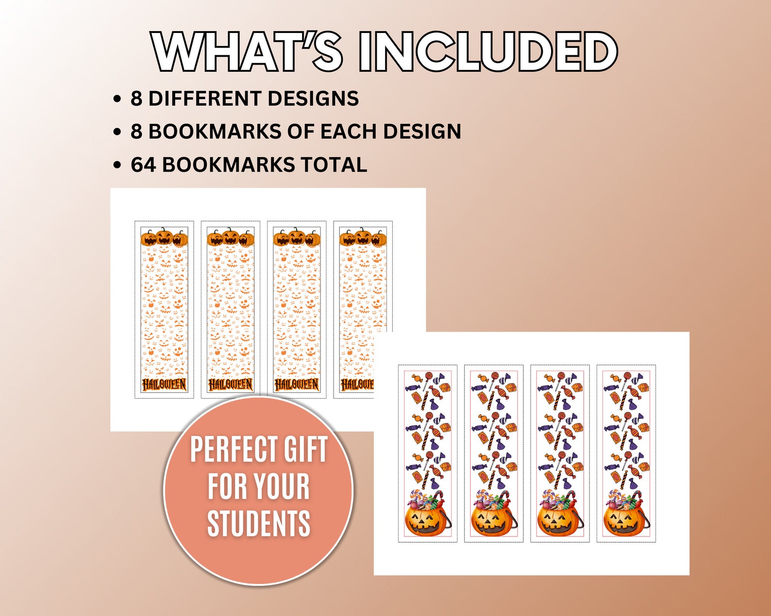 Halloween Bookmarks | Printable Bookmarks for Your Students | Halloween ...