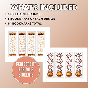 Halloween Bookmarks | Printable Bookmarks for Your Students | Halloween ...