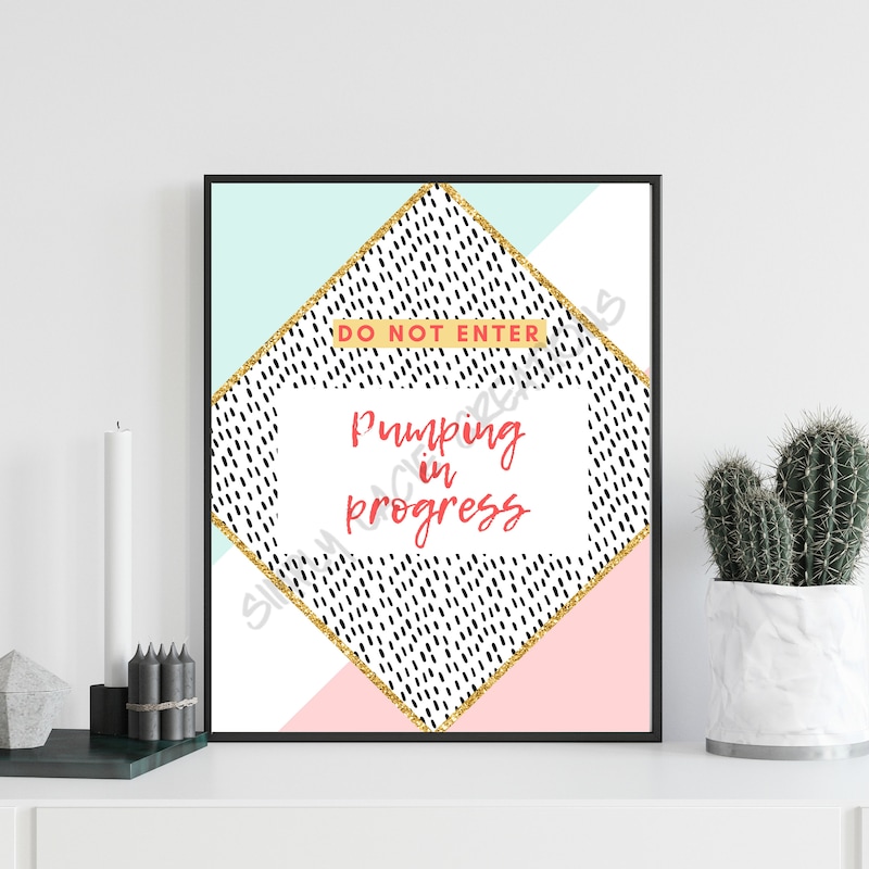 Pumping in Progress Sign - Etsy