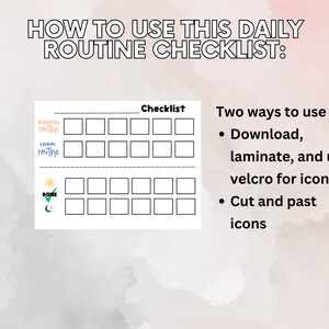Printable Daily Routine Checklist for Kids | Routine List for Kids ...