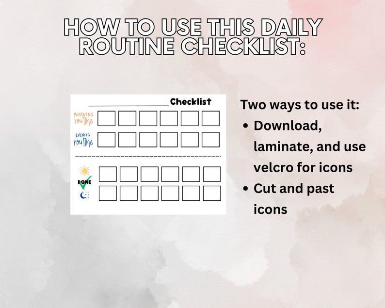 Printable Daily Routine Checklist for Kids | Routine List for Kids ...