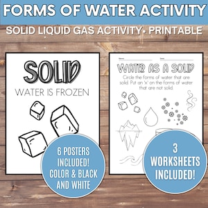 Understanding the Forms of Water Activity | Coloring Worksheets | Water ...