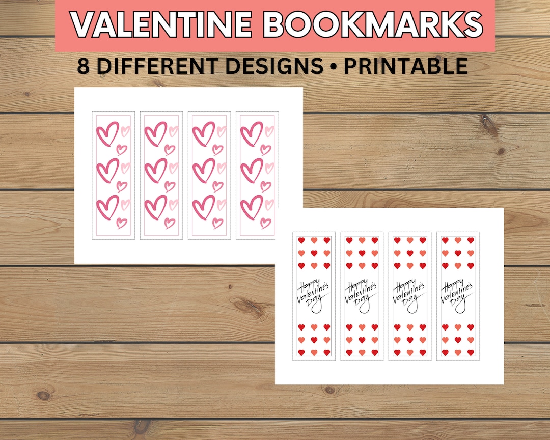 Valentine's Day Bookmarks | Printable Bookmarks for Students ...