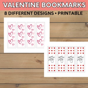 Valentine's Day Bookmarks | Printable Bookmarks for Students ...