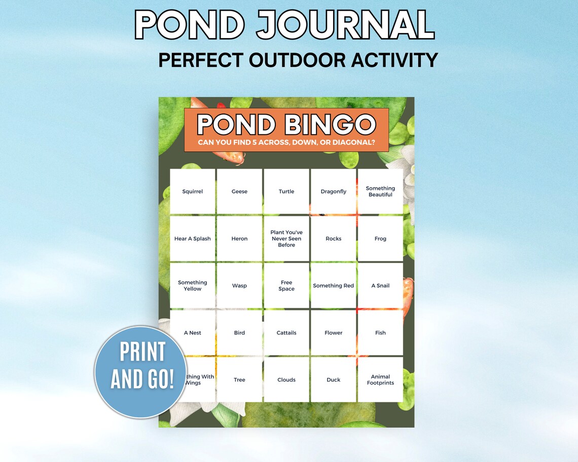 Pond Observation Journal Bundle | Science Activity for Kids | Outdoor ...