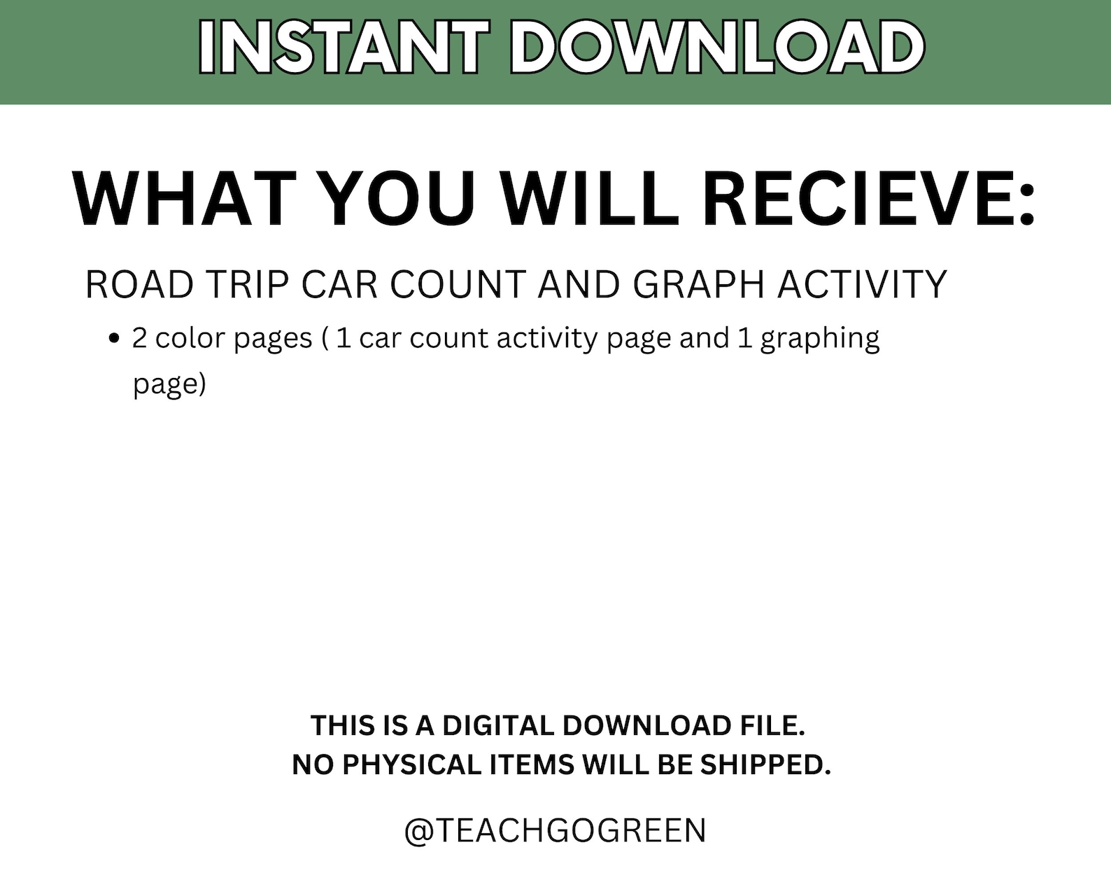 Road Trip Car Count Activity | Road Trip Activity | Long Car Ride ...