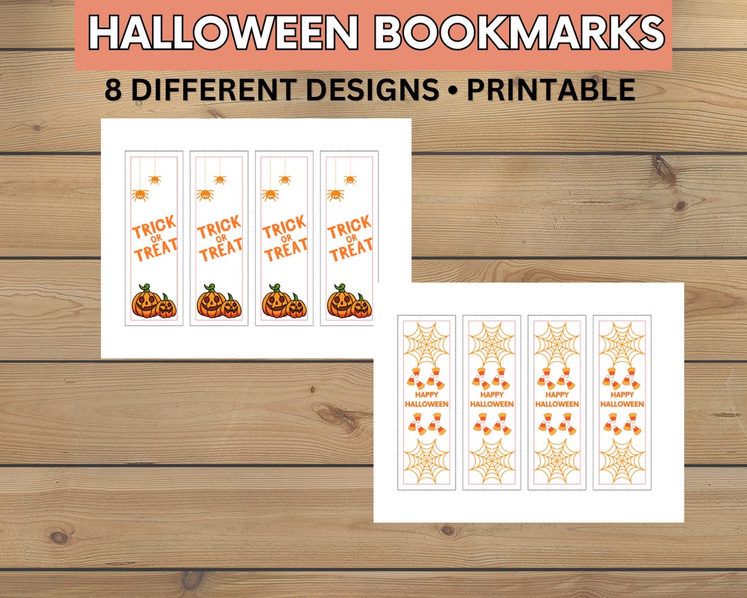 Halloween Bookmarks | Printable Bookmarks for Your Students | Halloween ...