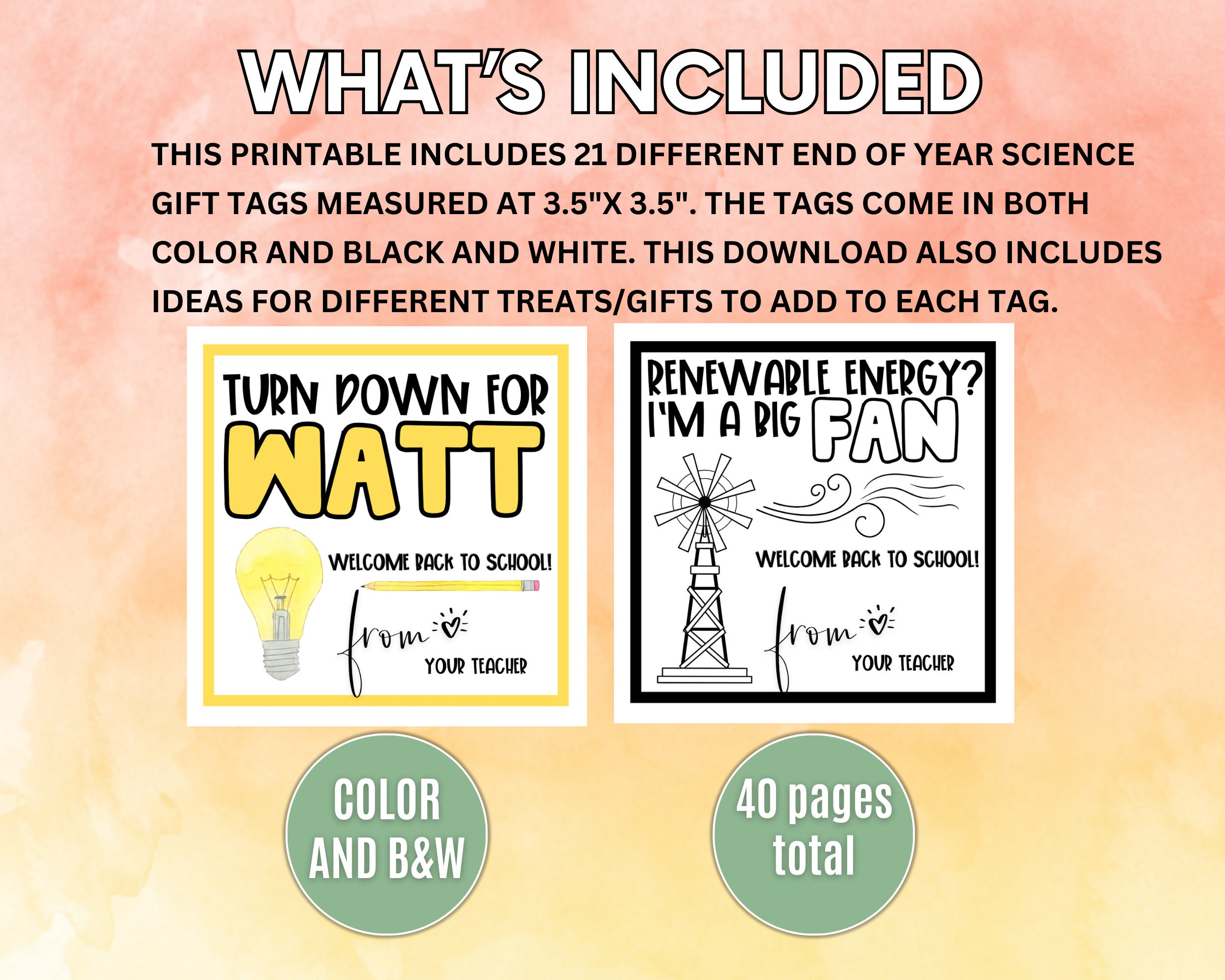 End of School Year Student Gift Tags | Teacher to Student Gift | Gift ...