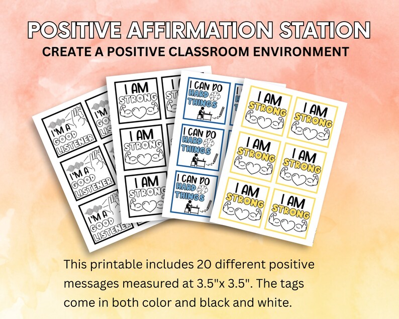 Positive Affirmation Cards for Kids | Lunchbox Affirmations | Mini ...