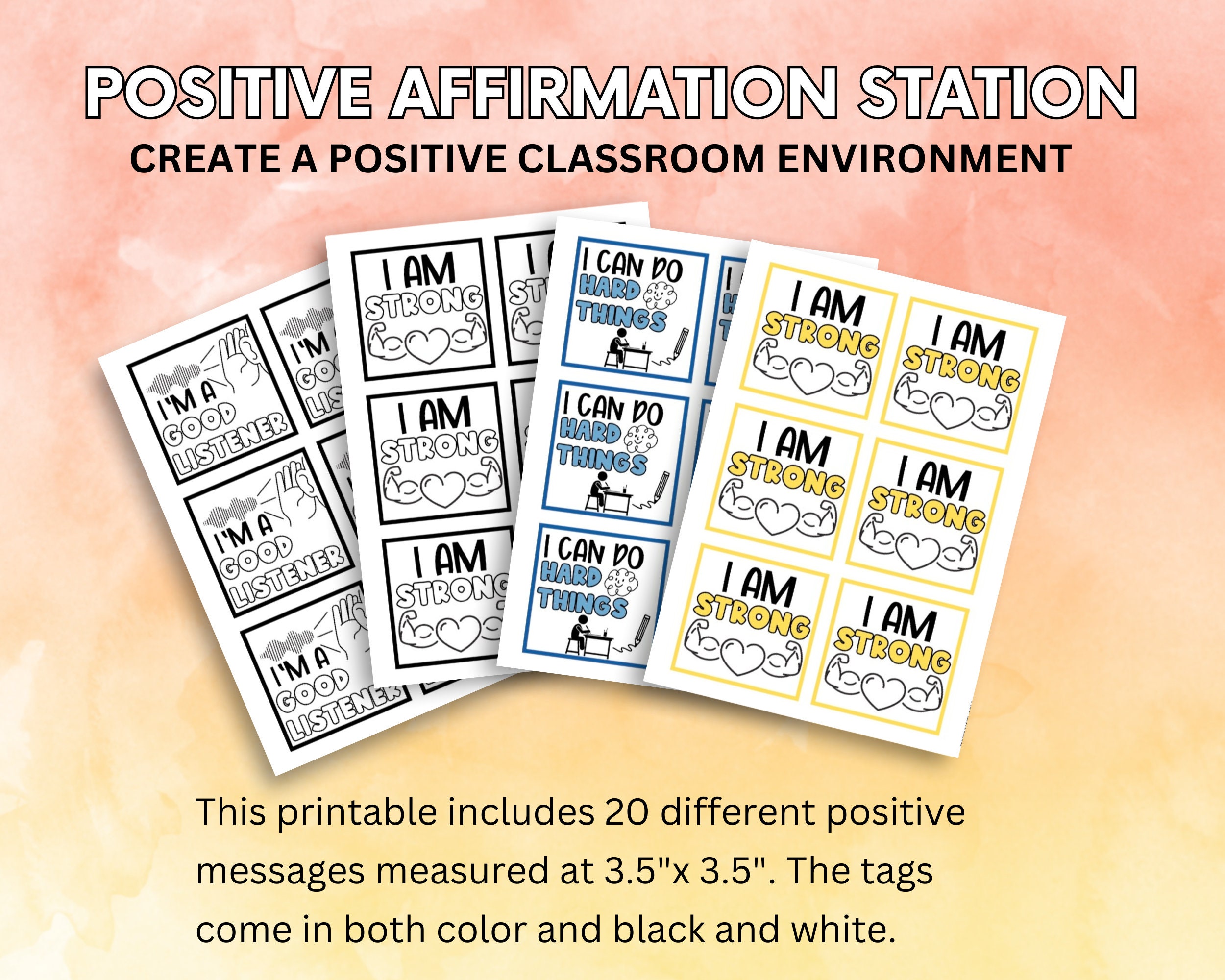 Positive Affirmation Cards for Kids | Lunchbox Affirmations | Mini ...