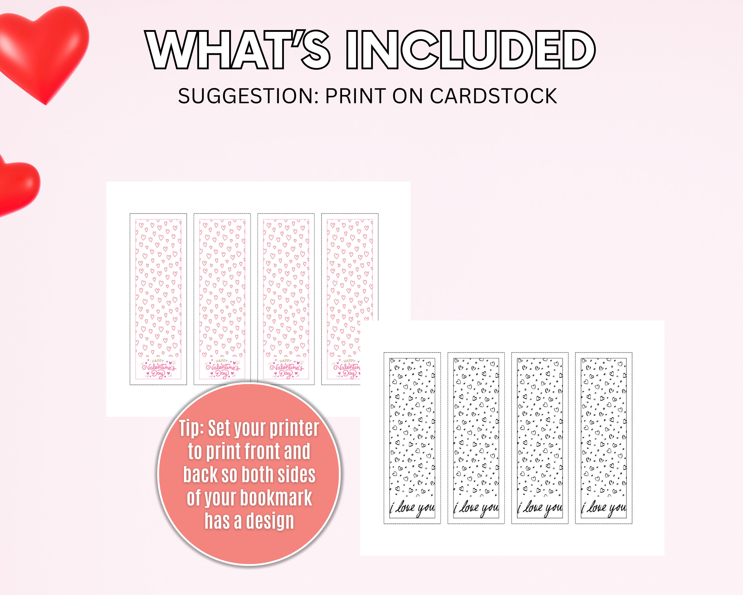 Valentine's Day Bookmarks | Printable Bookmarks for Students ...