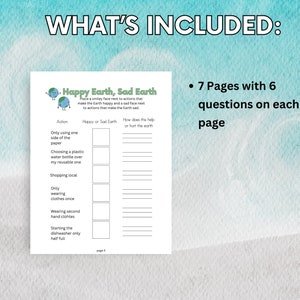 Happy Earth Vs Sad Earth Activity | Elementary School Science Activity ...