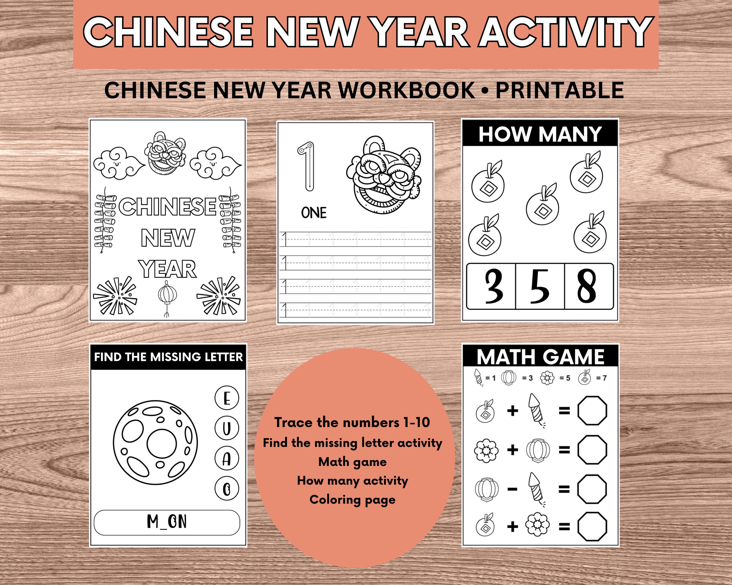 Chinese New Year Activity | New Year Coloring | Chinese New Year ...