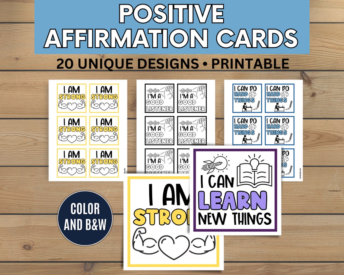 Positive Affirmation Cards for Kids | Lunchbox Affirmations | Mini ...