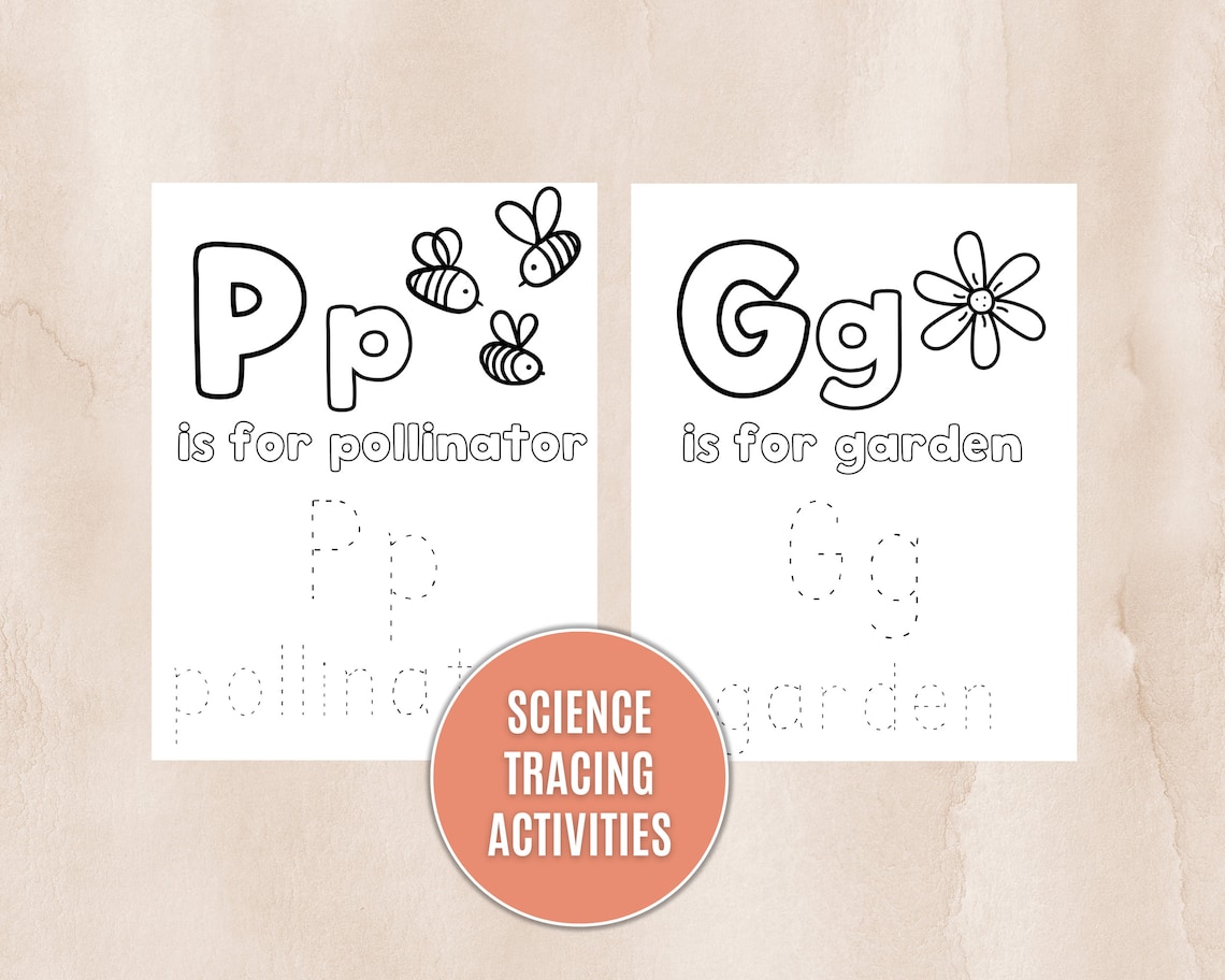 A-Z Science Tracing Activity Tracing Activity Science Alphabet Activity ...