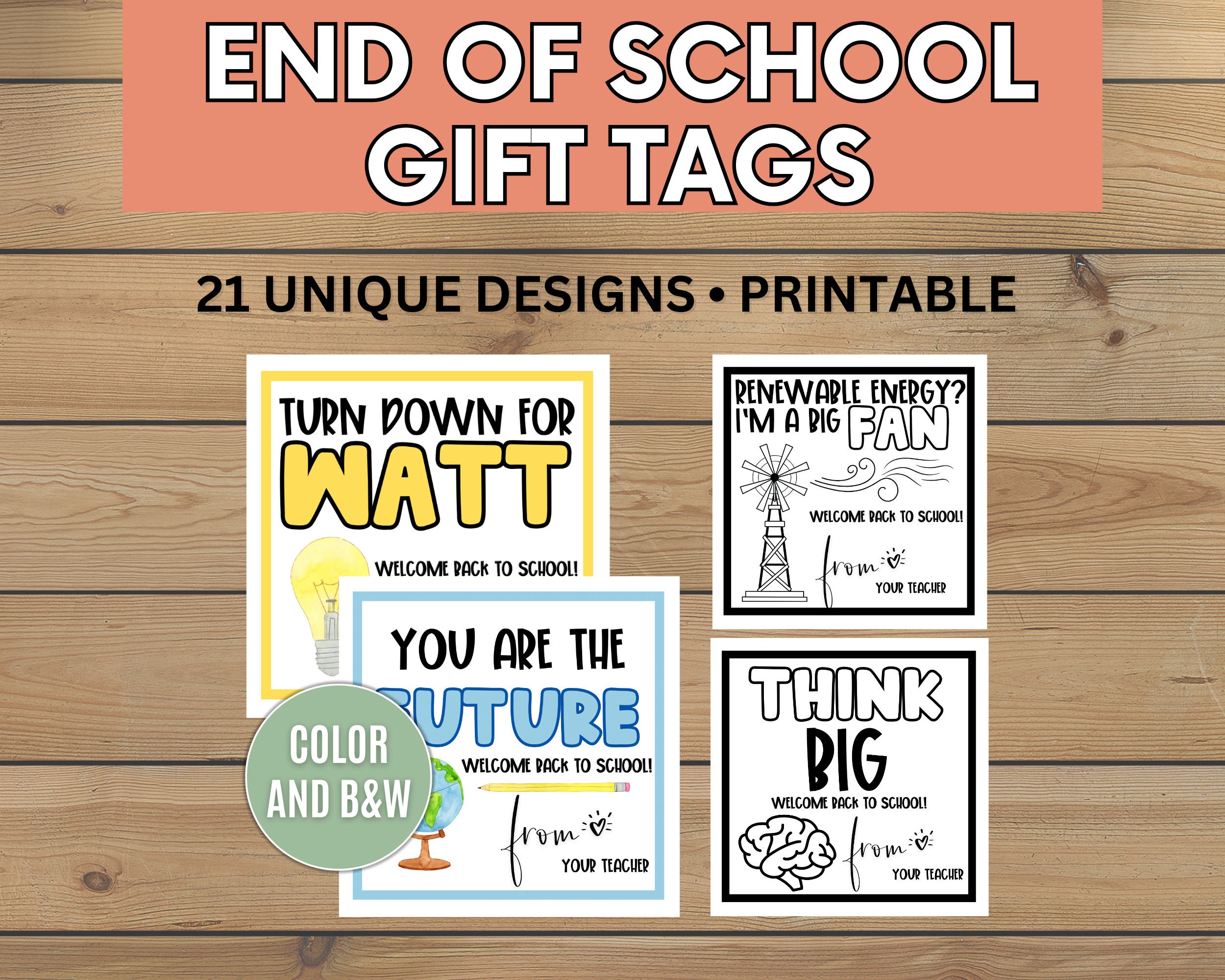 End of School Year Student Gift Tags | Teacher to Student Gift | Gift ...