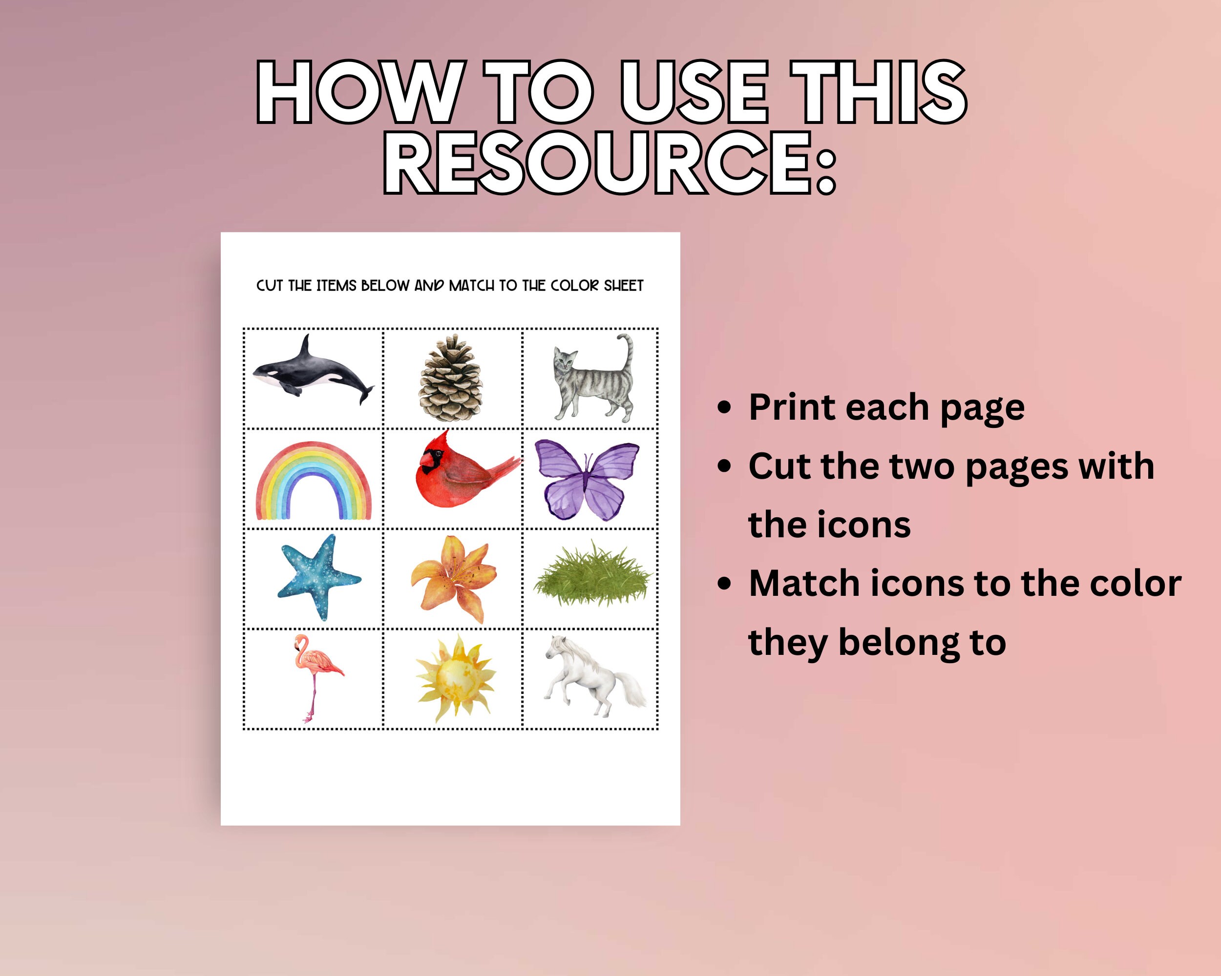 Color Match Game for Kids | Matching Game for Kids | Prek Games ...