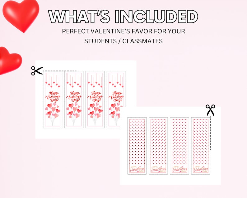 Valentine's Day Bookmarks | Printable Bookmarks for Students ...