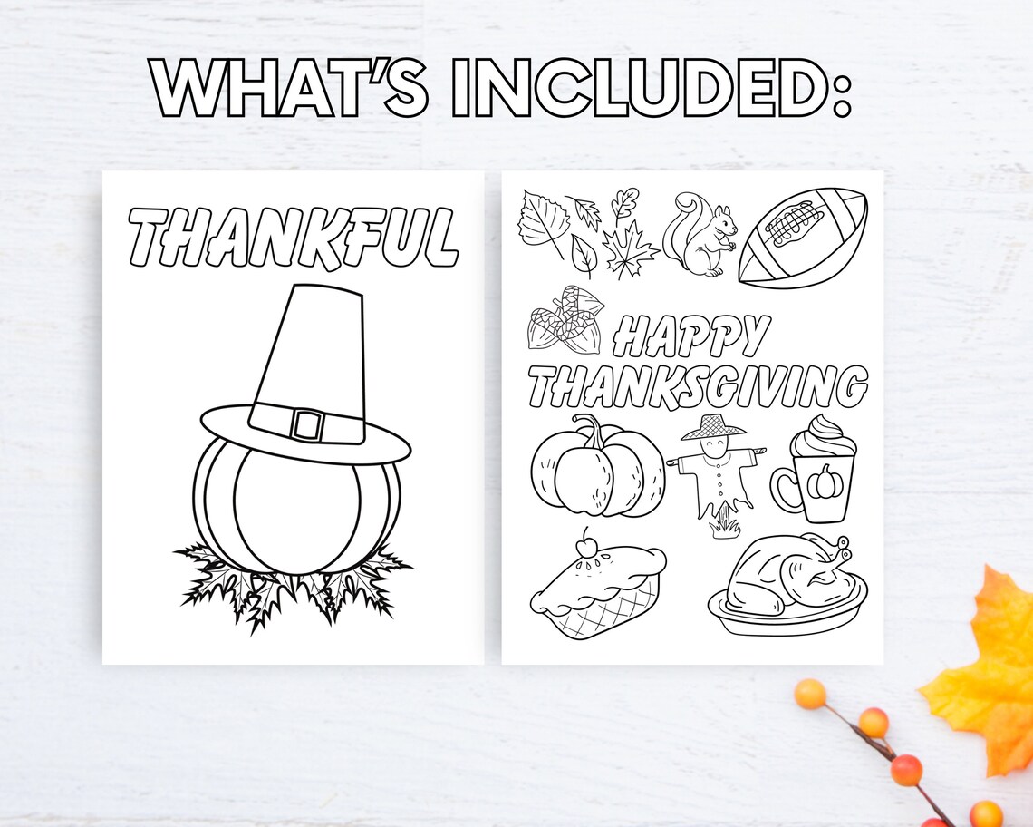 Thanksgiving Printable Coloring Pages | 5 Thanksgiving Coloring Pages ...