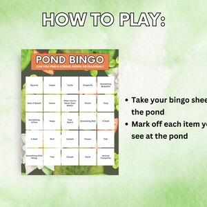Pond Ecosystem BINGO | Educational Game | Aquatic Ecosystem Activity ...